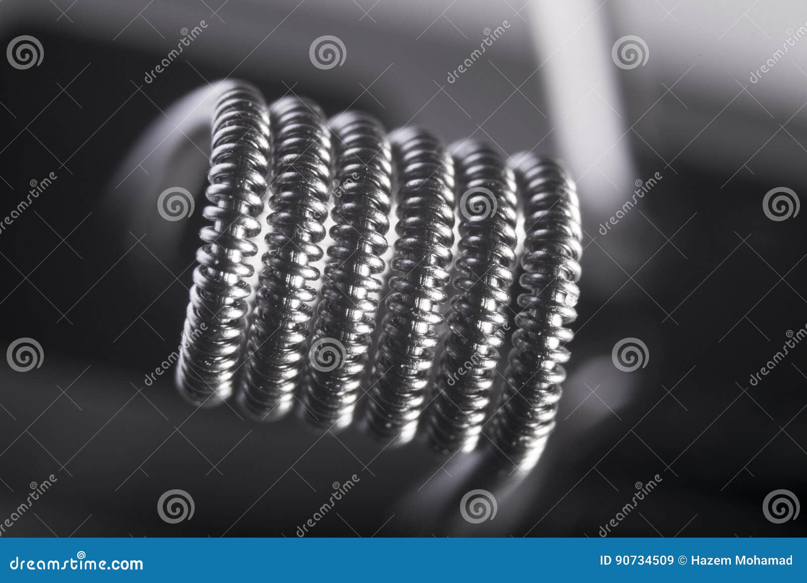 Twisted Multi Strand Vaping Coils Example. Stock Image - Image of ...
