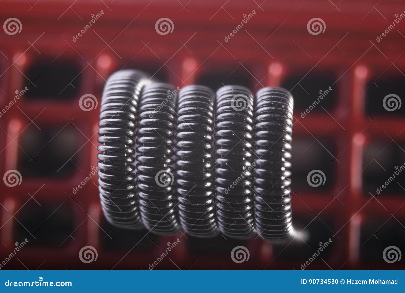 Twisted Multi Strand Vaping Coils Example. Stock Photo - Image of ...