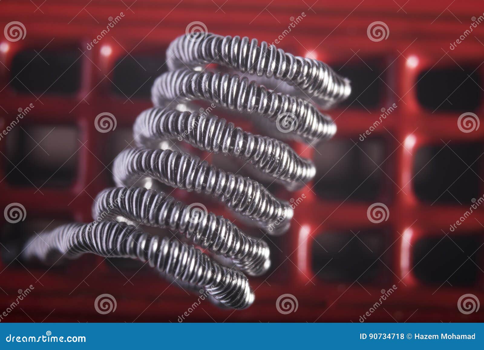 Twisted Multi Strand Vaping Coils Example. Stock Photo - Image of ...