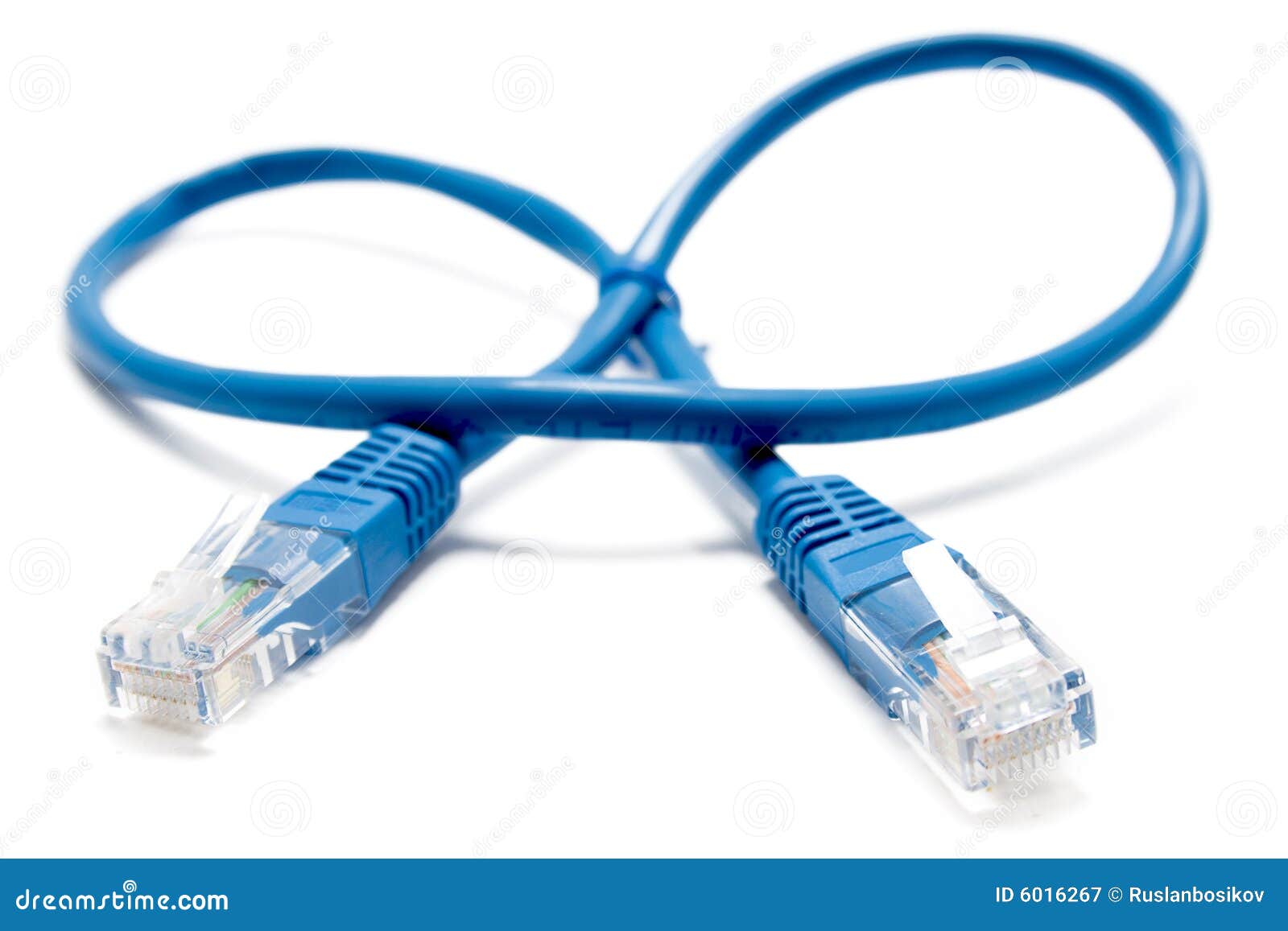 Twisted Pair-a Cable That Is Used For Mounting Rj-45 Networks Stock ...