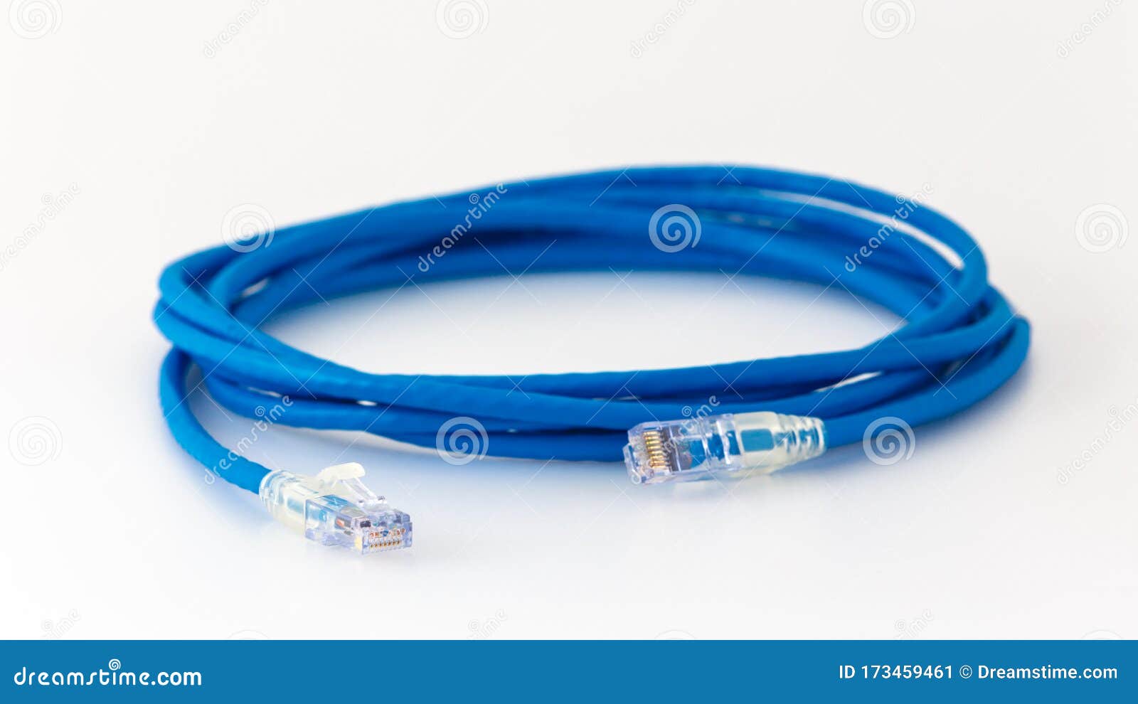 Blue Network Internet Cable with Shadow Stock Image - Image of internet ...