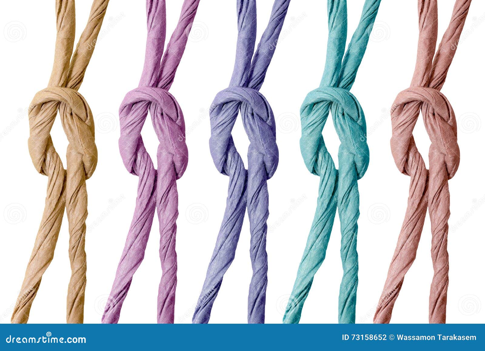 Twisted Paper Rope stock photo. Image of symbol, brown - 73158652