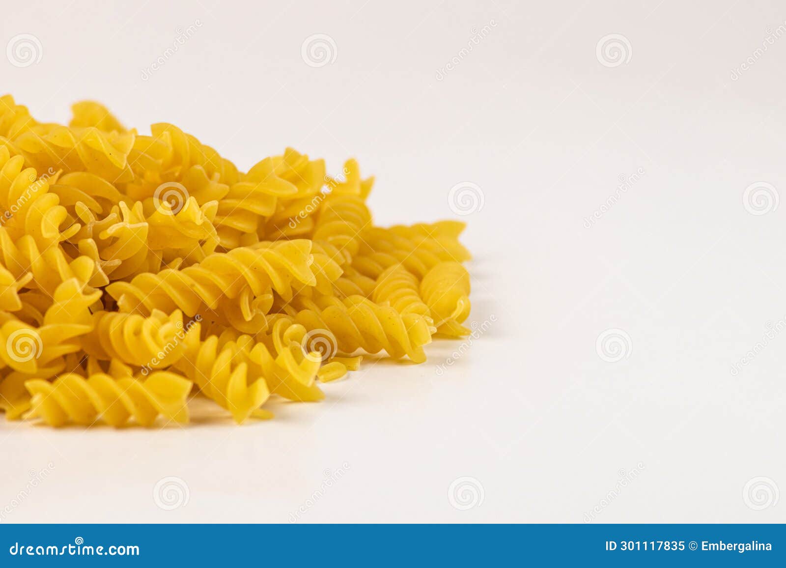 Twisted Pasta on a White Background Stock Image - Image of italy ...