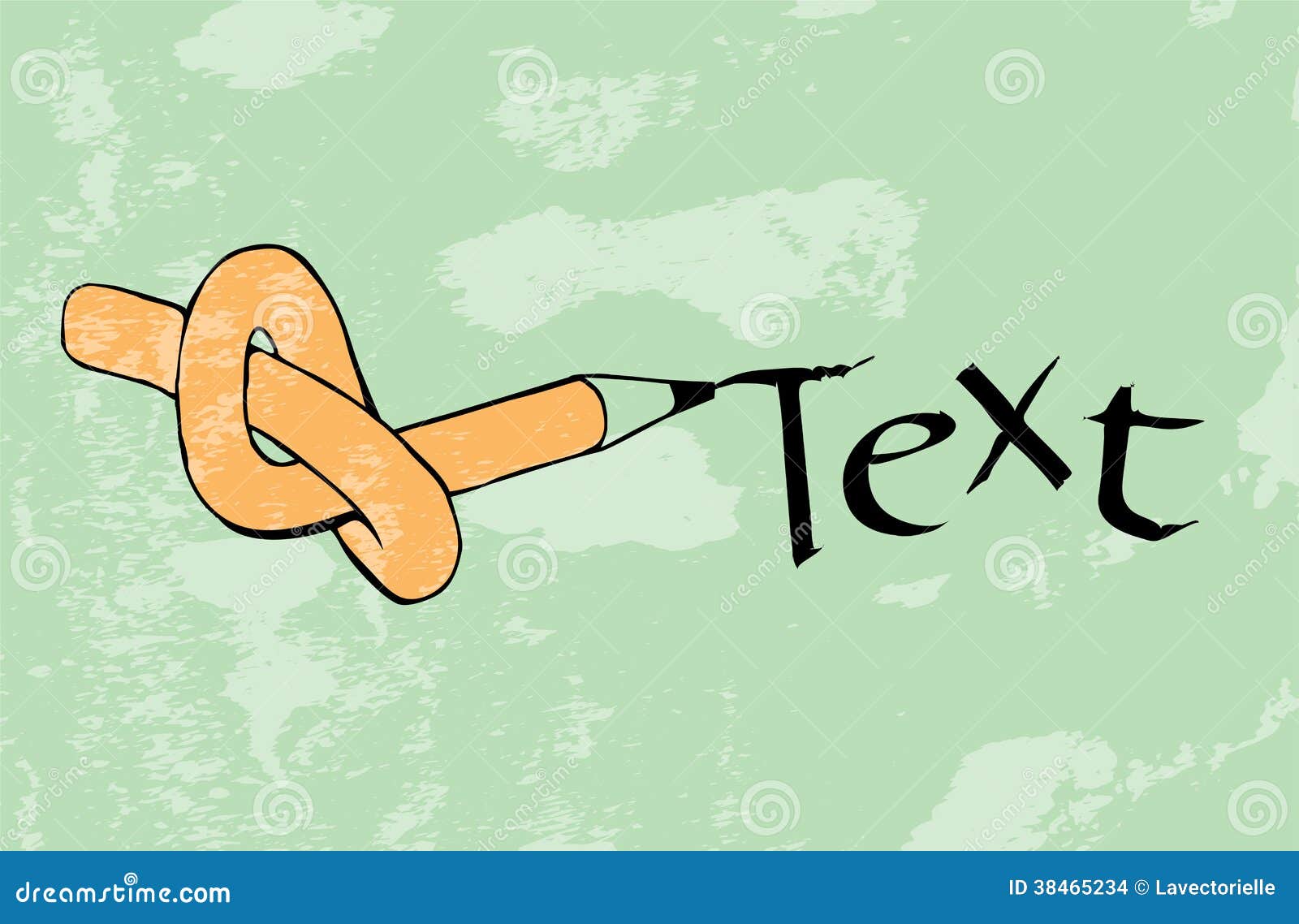 Twisted pencil stock vector. Illustration of learn, joke - 38465234