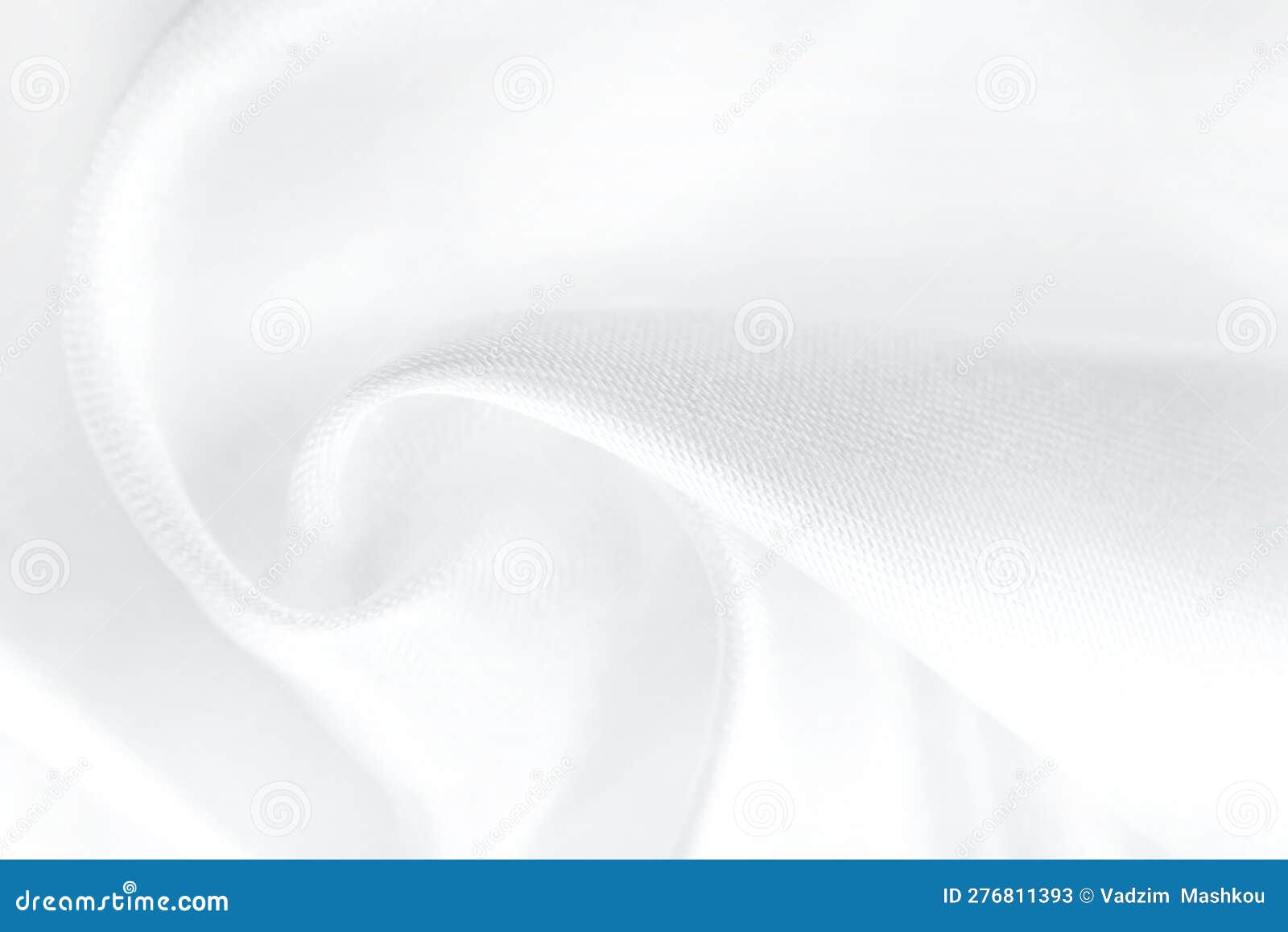 A Twisted Piece of White Fabric. White Material or Texture with Waves ...