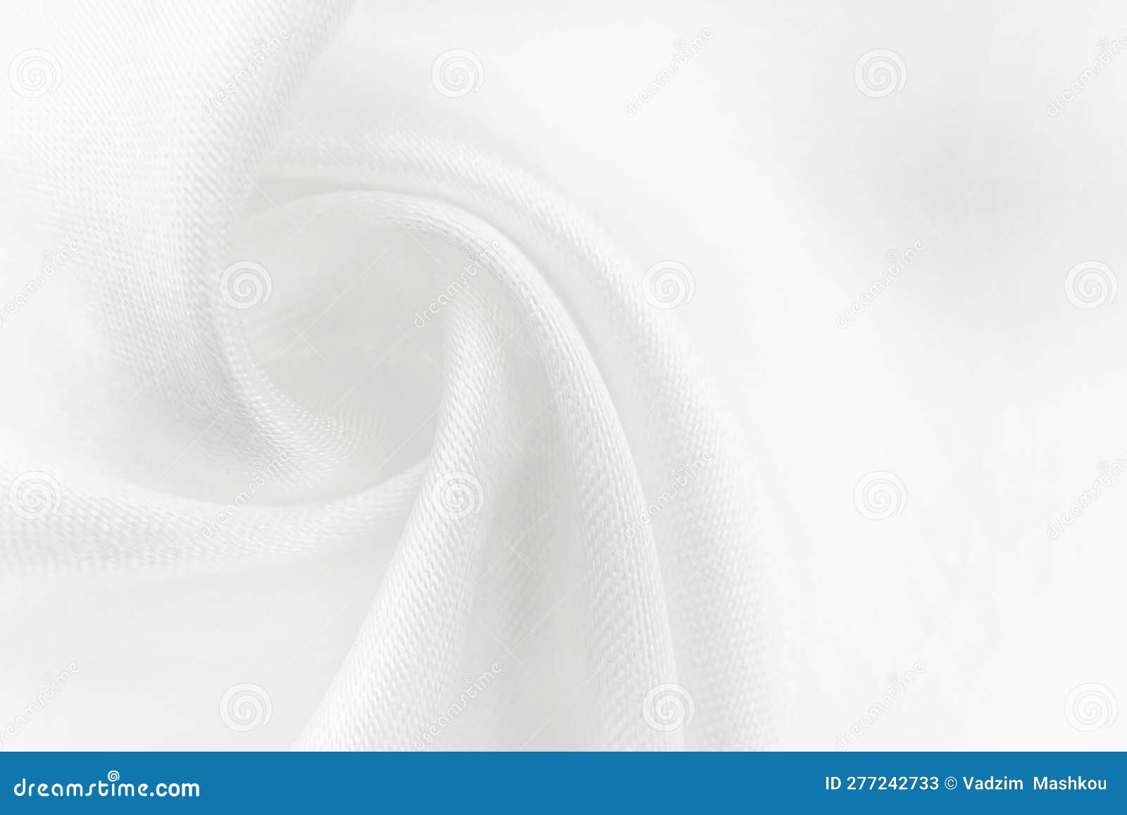 A Twisted Piece of White Fabric. White Material or Texture with Waves ...