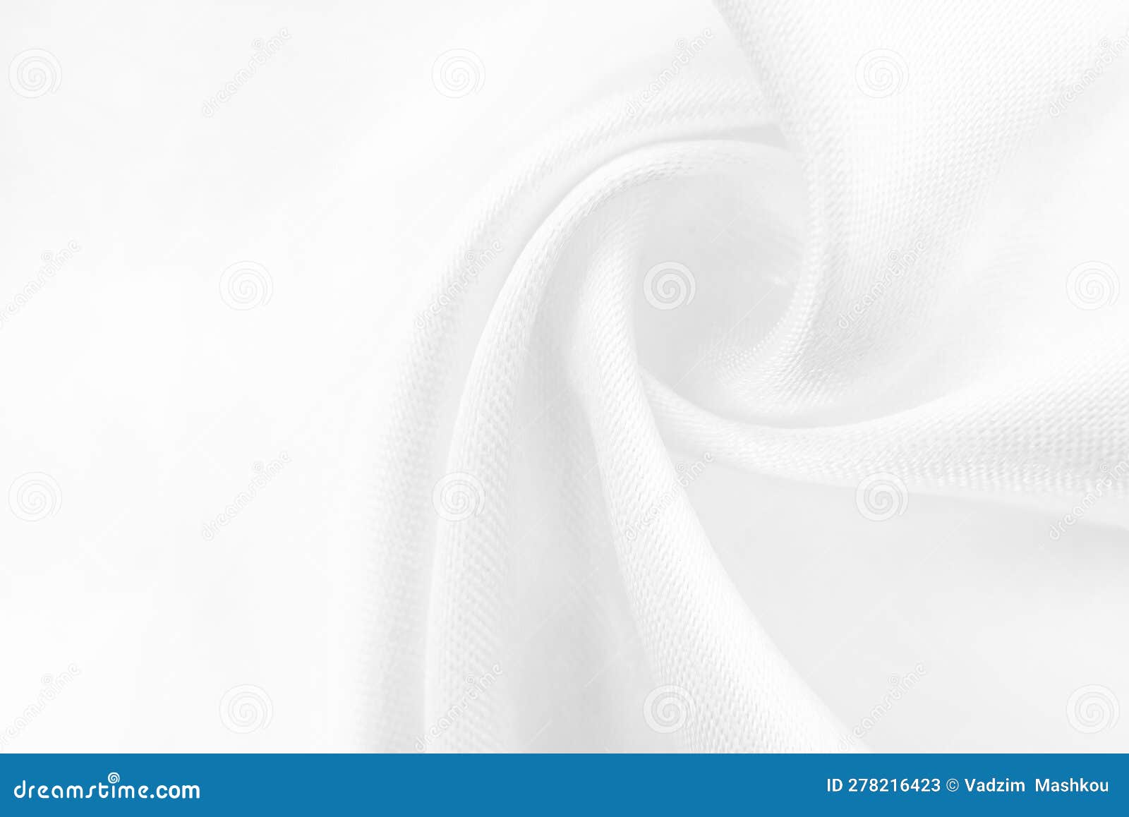 A Twisted Piece of White Fabric. White Material or Texture with Waves ...