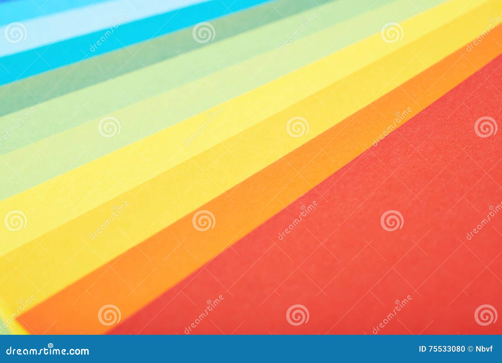 Twisted Pile Of Colorful A4 Sheets Stock Photography | CartoonDealer ...