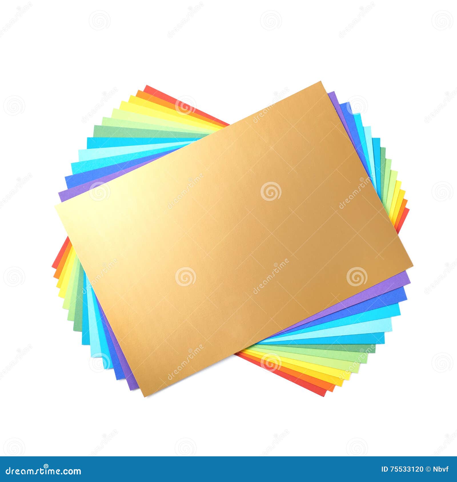 Twisted Pile of Colorful A4 Sheets Stock Photo - Image of group ...