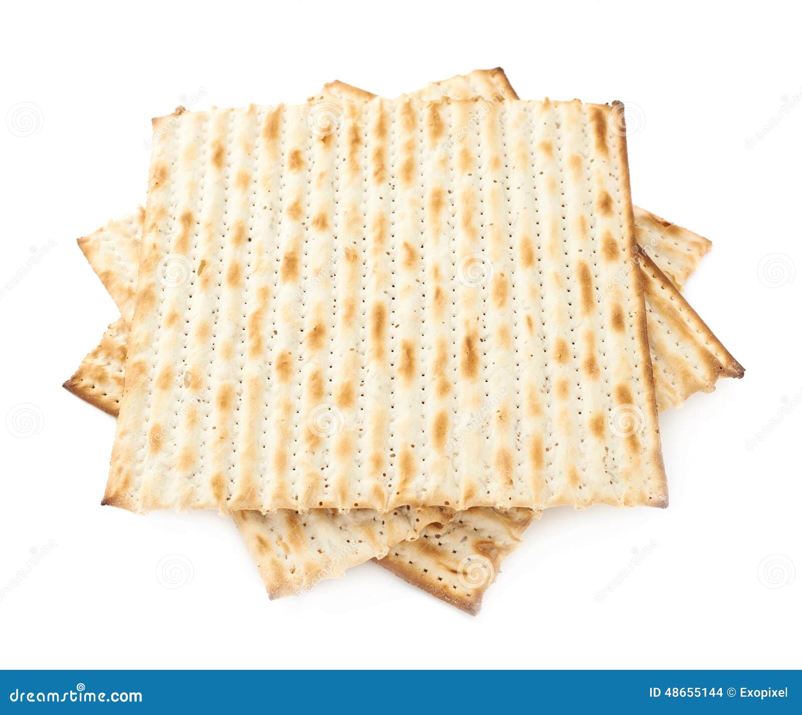 Pile Of Matza And Some Broken Matza At The Side Stock Photography ...
