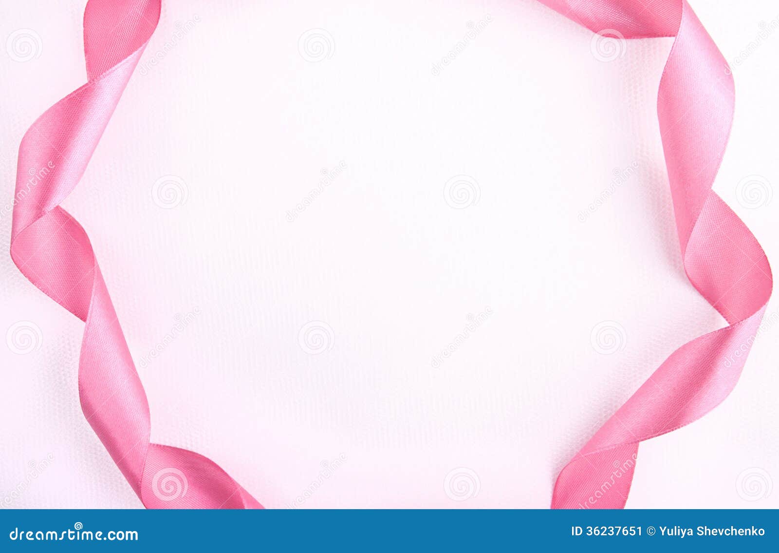 Twisted Pink Ribbon Making Frame Stock Image - Image: 36237651