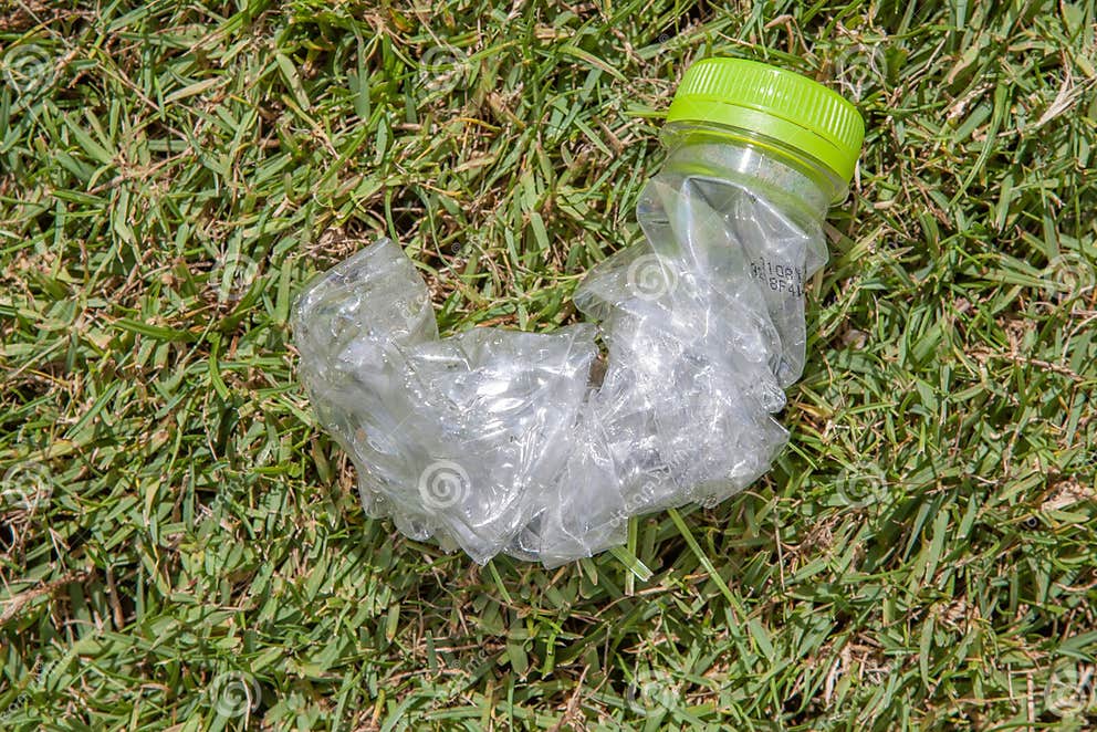Twisted Plastic Bottle stock image. Image of black, consumption - 33367633
