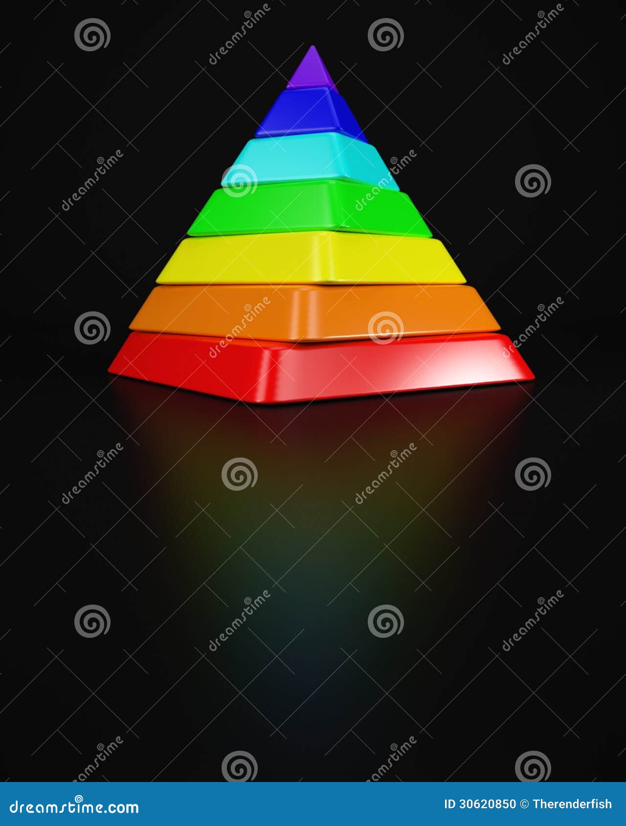 Spectral Pyramid: A Symphony Of Light Royalty-Free Stock Photography ...