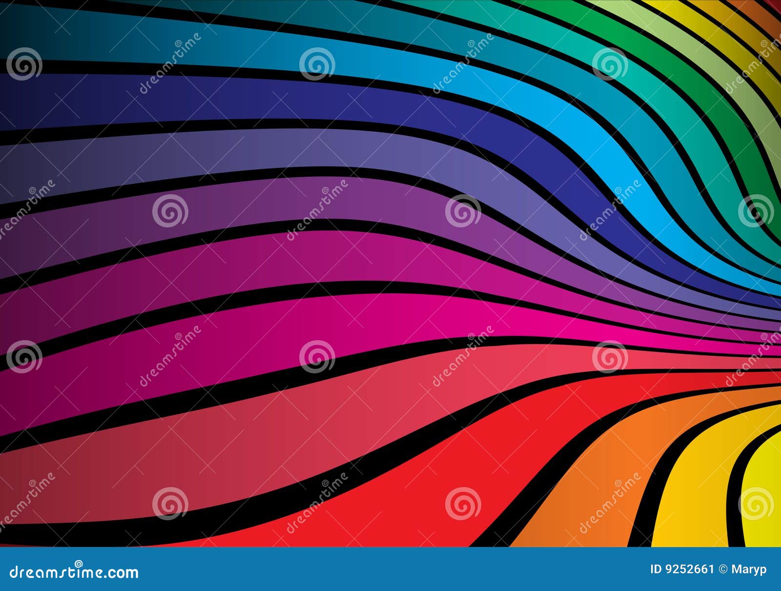 Twisted Rainbow Colored Space Stock Vector - Illustration of decorative ...
