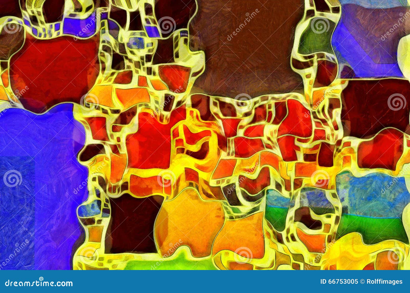 Rectangular Abstract Blue Background With Geometric Shapes. Vector ...