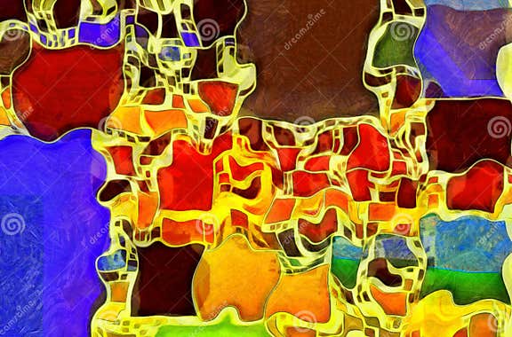 Twisted Rectangular Abstract Stock Illustration - Illustration of ...