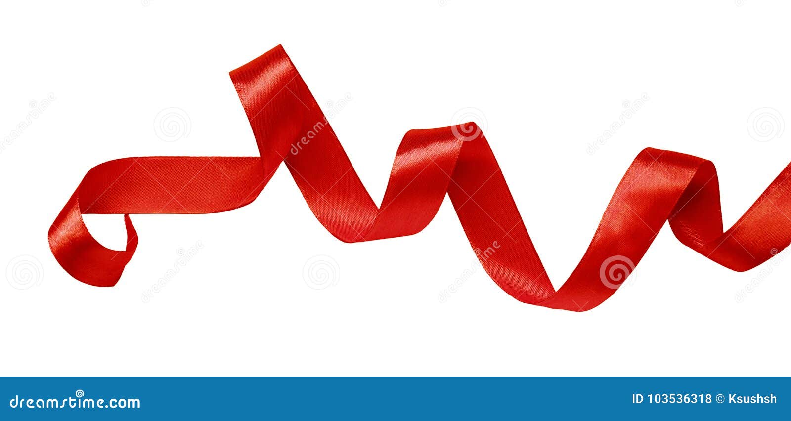 Twisted red silk ribbon stock photo. Image of twisted - 103536318