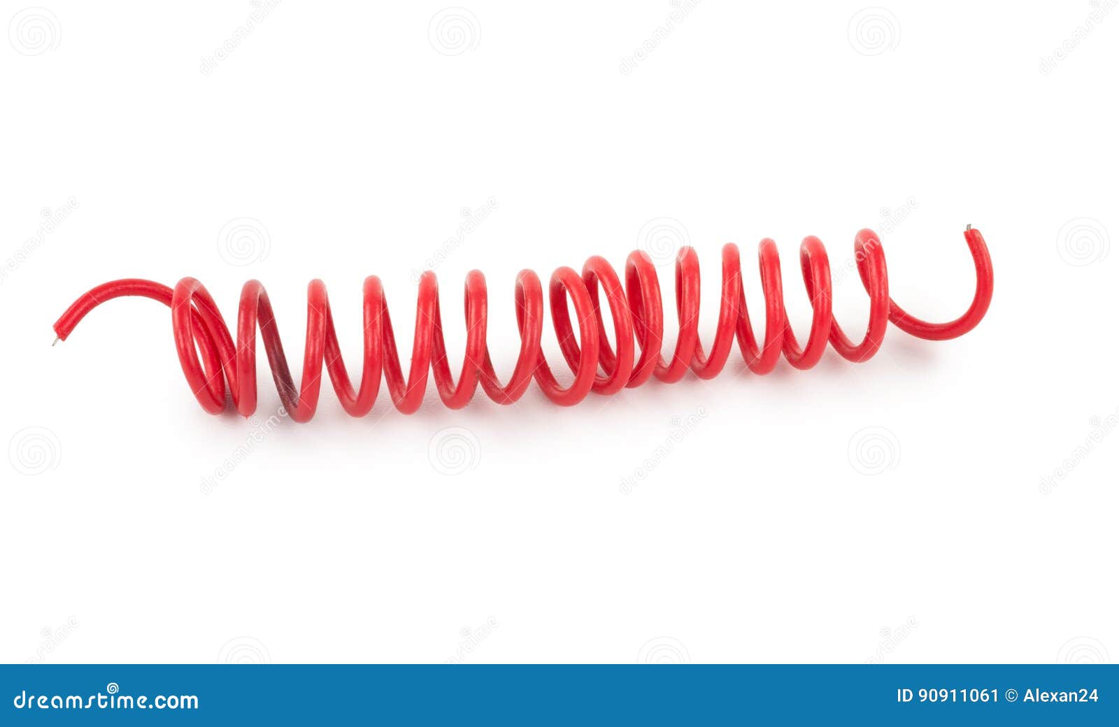 Twisted red wire stock image. Image of element, energy - 90911061