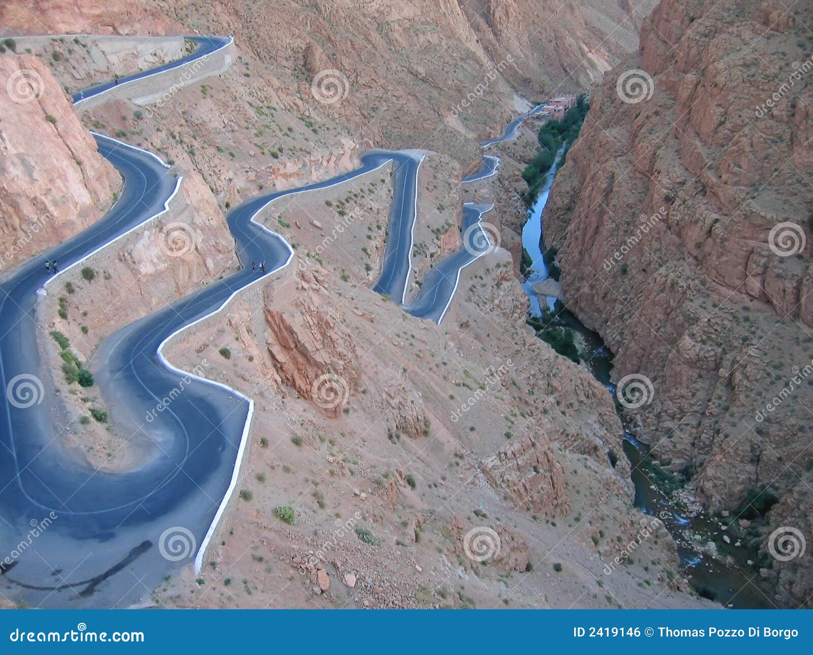 Twisted Road Going in a Canyon Stock Photo - Image of colors, mounts ...