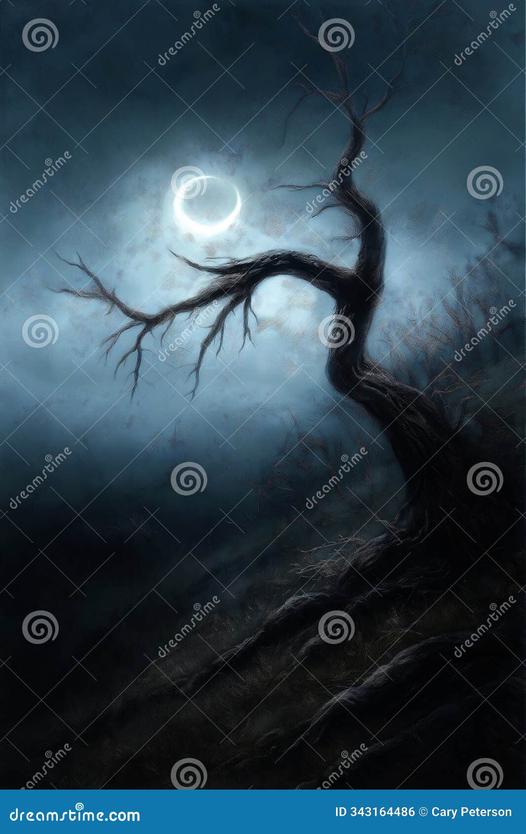 Twisted Roots: a Haunting Portrait of a Desolate Forest Stock ...