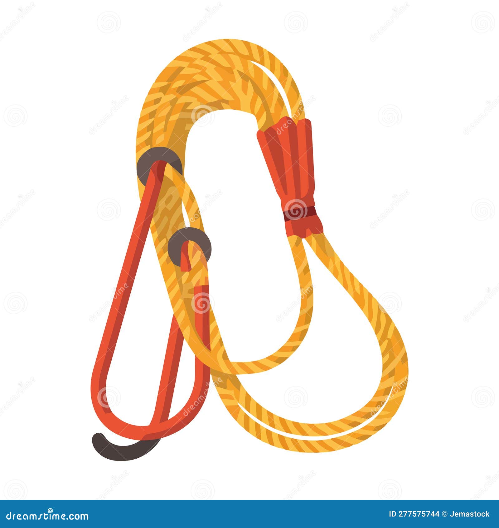 Twisted Rope Symbolizes Strength Stock Vector - Illustration of rope ...