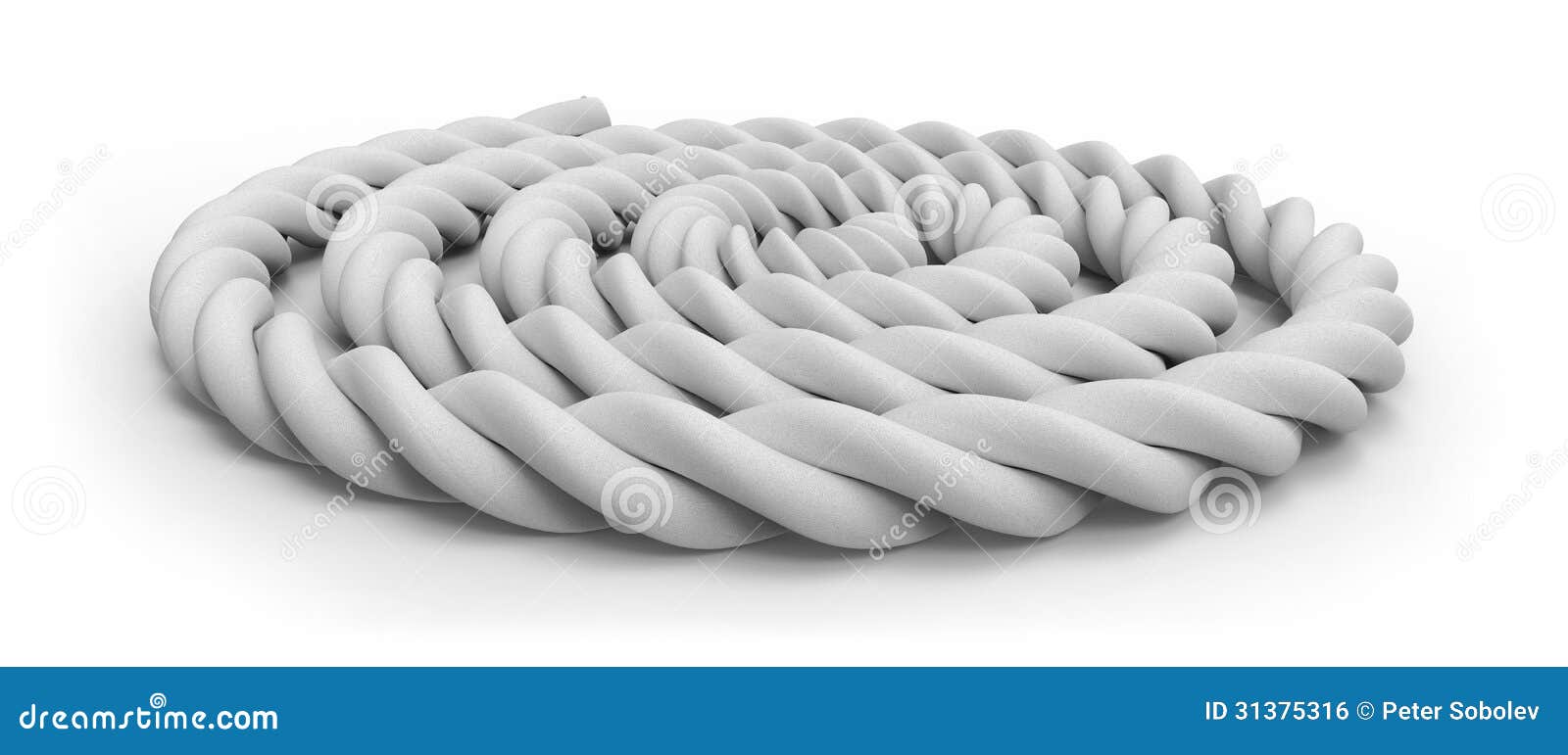 Twisted rope stock illustration. Illustration of skein - 31375316