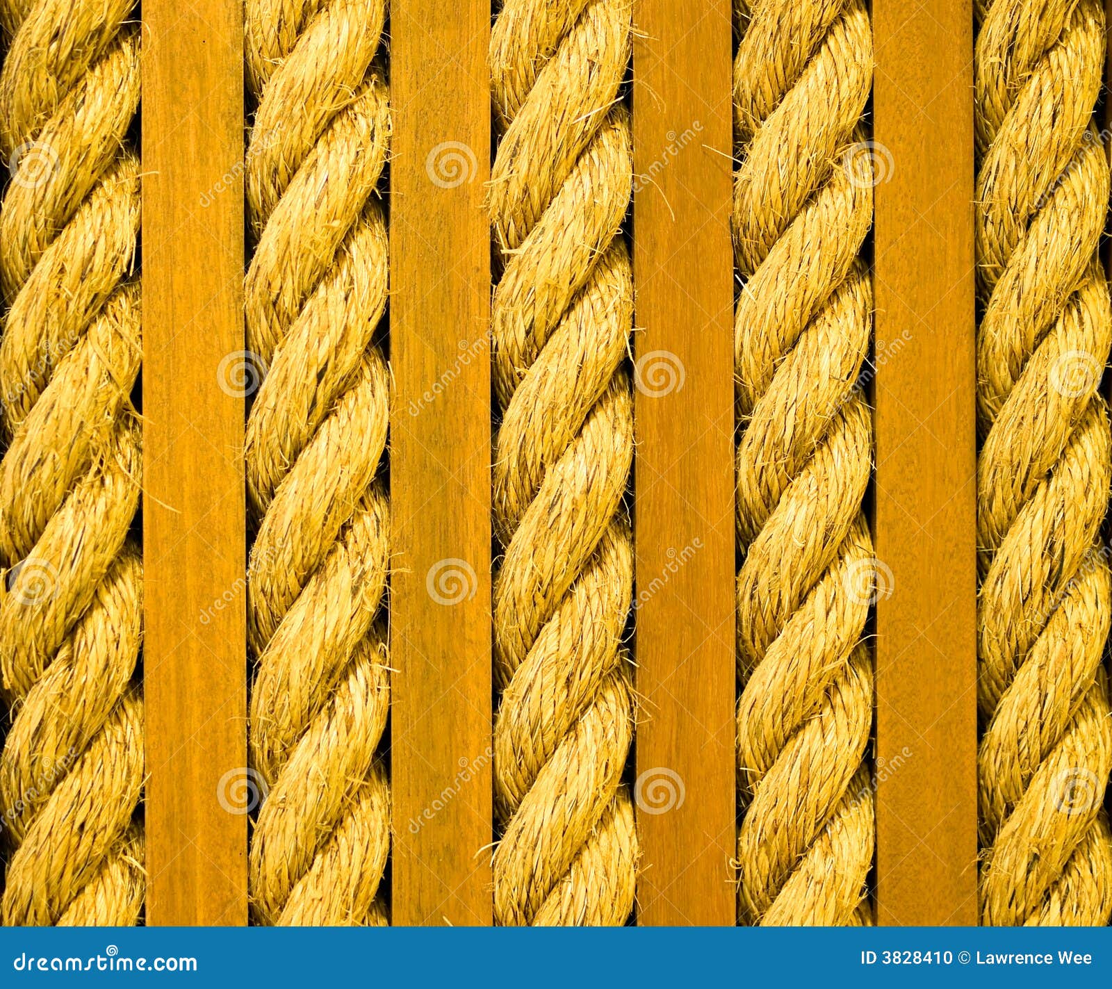Twisted Rope and Wooden Planks Stock Photo - Image of wire, tight: 3828410