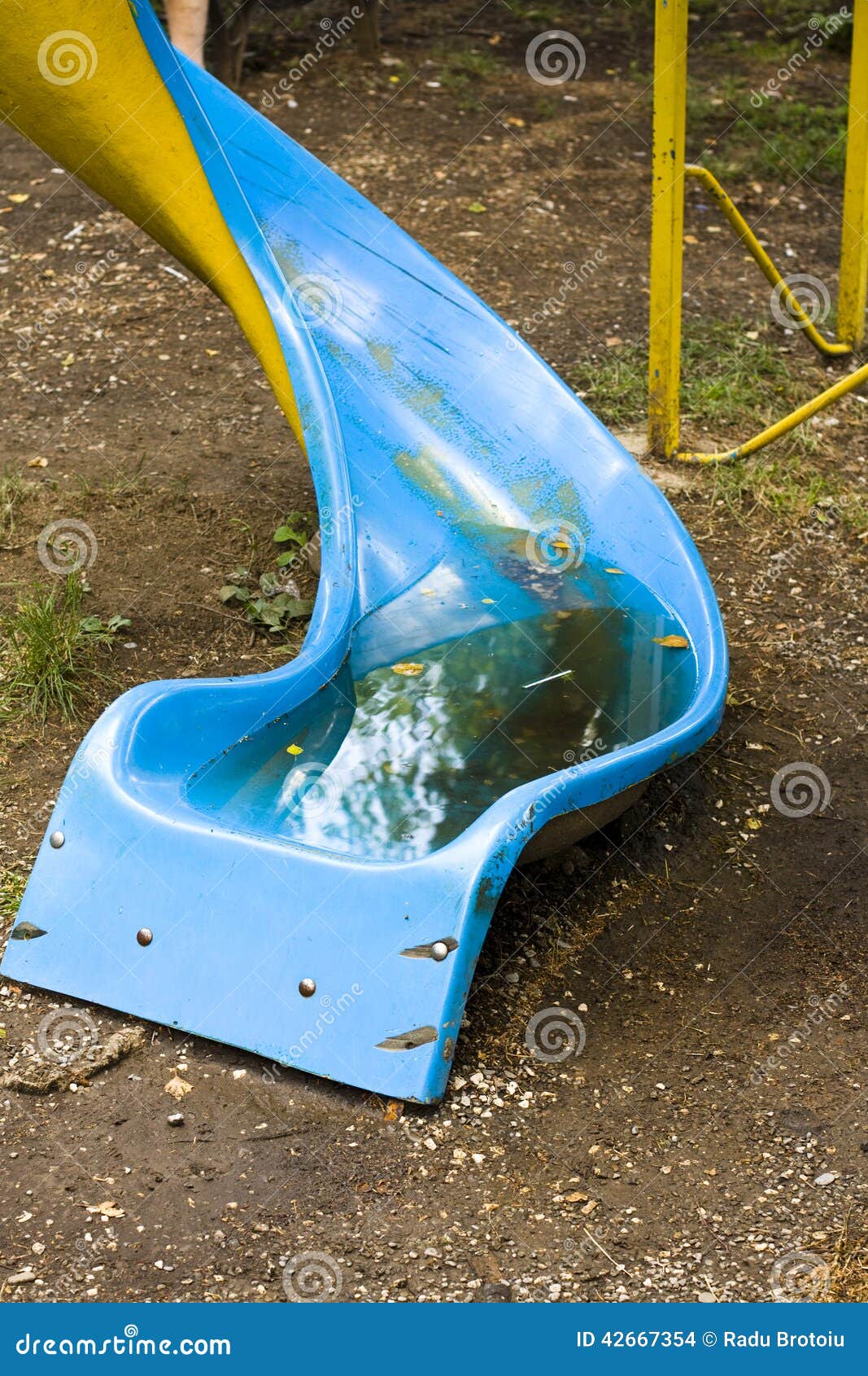 Twisted slide with water stock photo. Image of slide - 42667354
