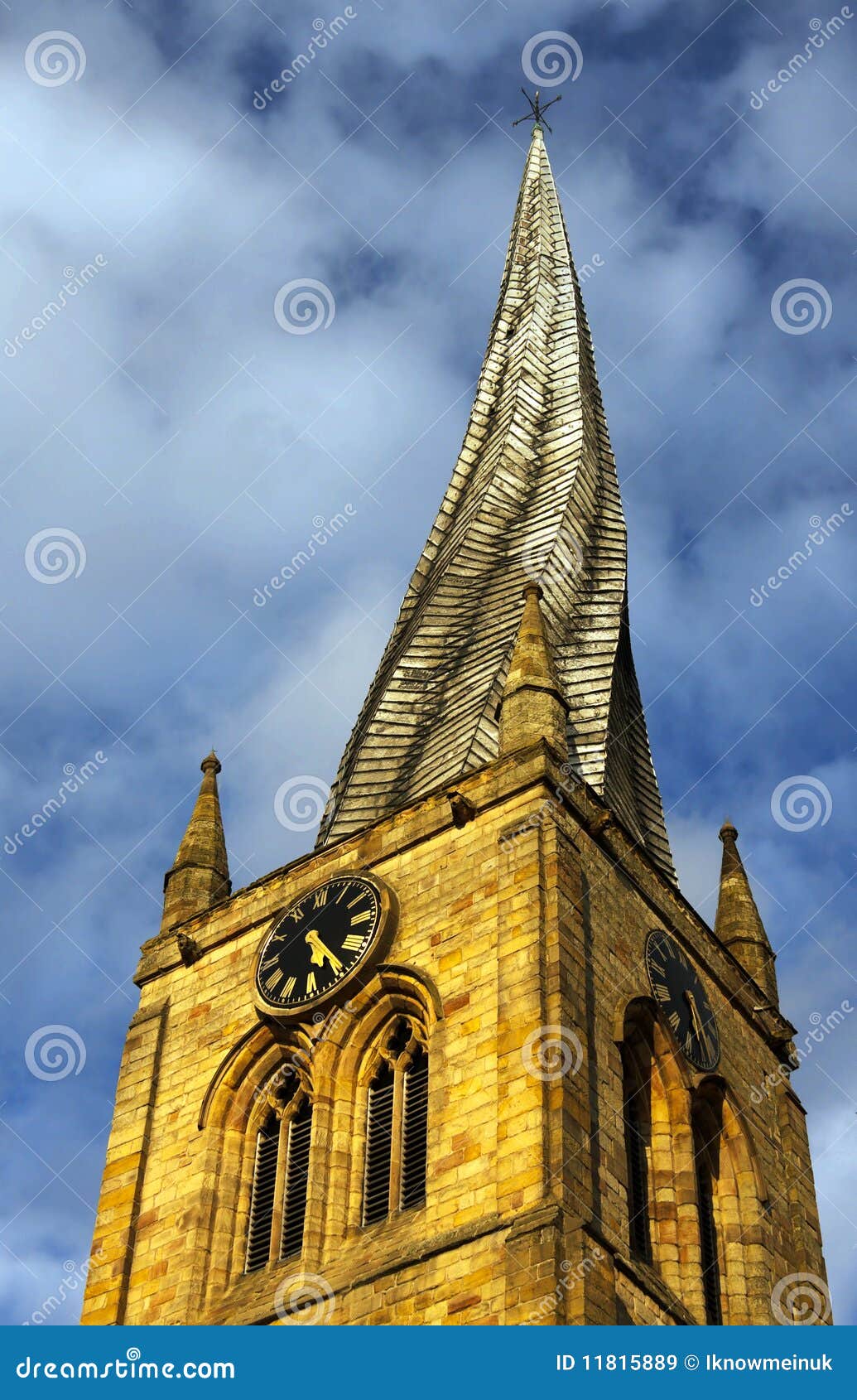Twisted Spire Church stock image. Image of steeple, black - 11815889