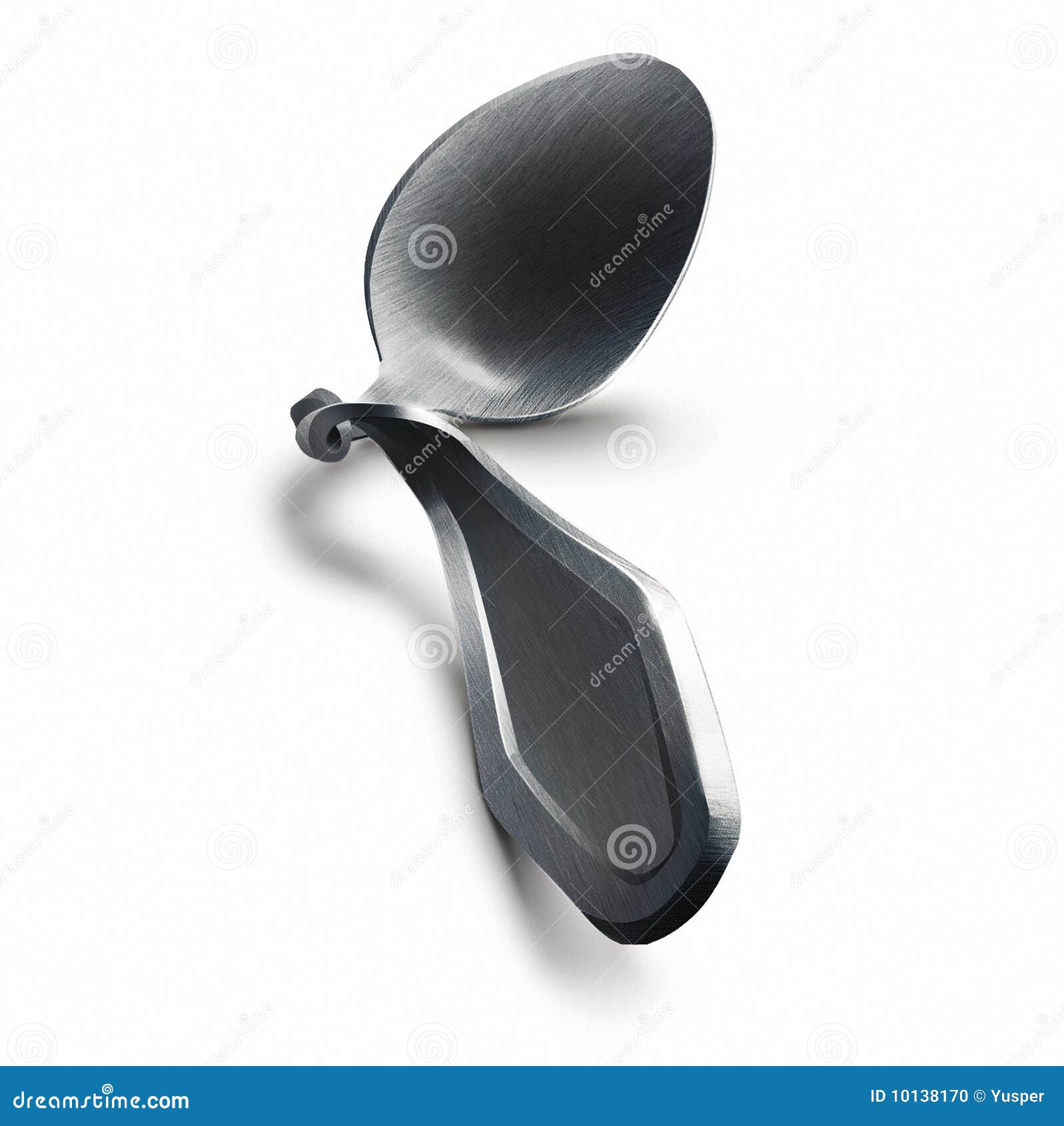 Twisted Spoon stock photo. Image of winding, bent, curved - 10138170