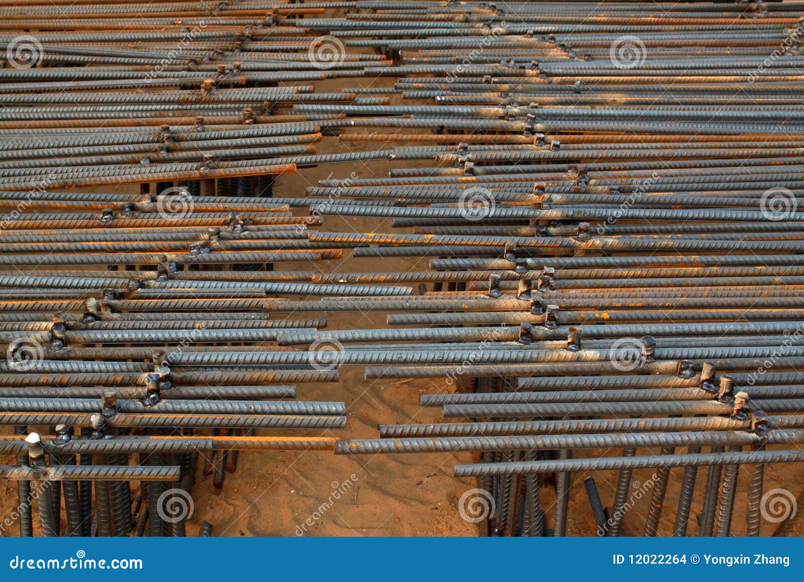 Twisted Steel Construction Materials Stock Photo - Image of piles ...