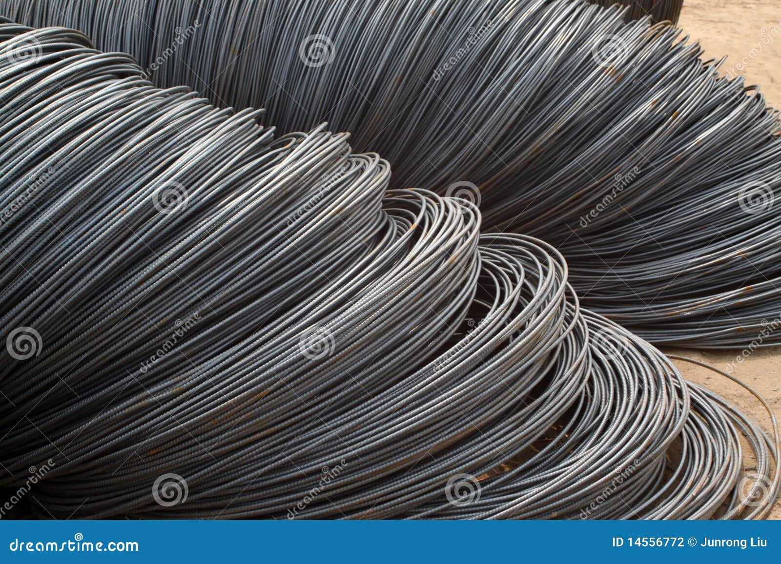 Twisted Steel Construction Materials Stock Photo - Image of loaders ...