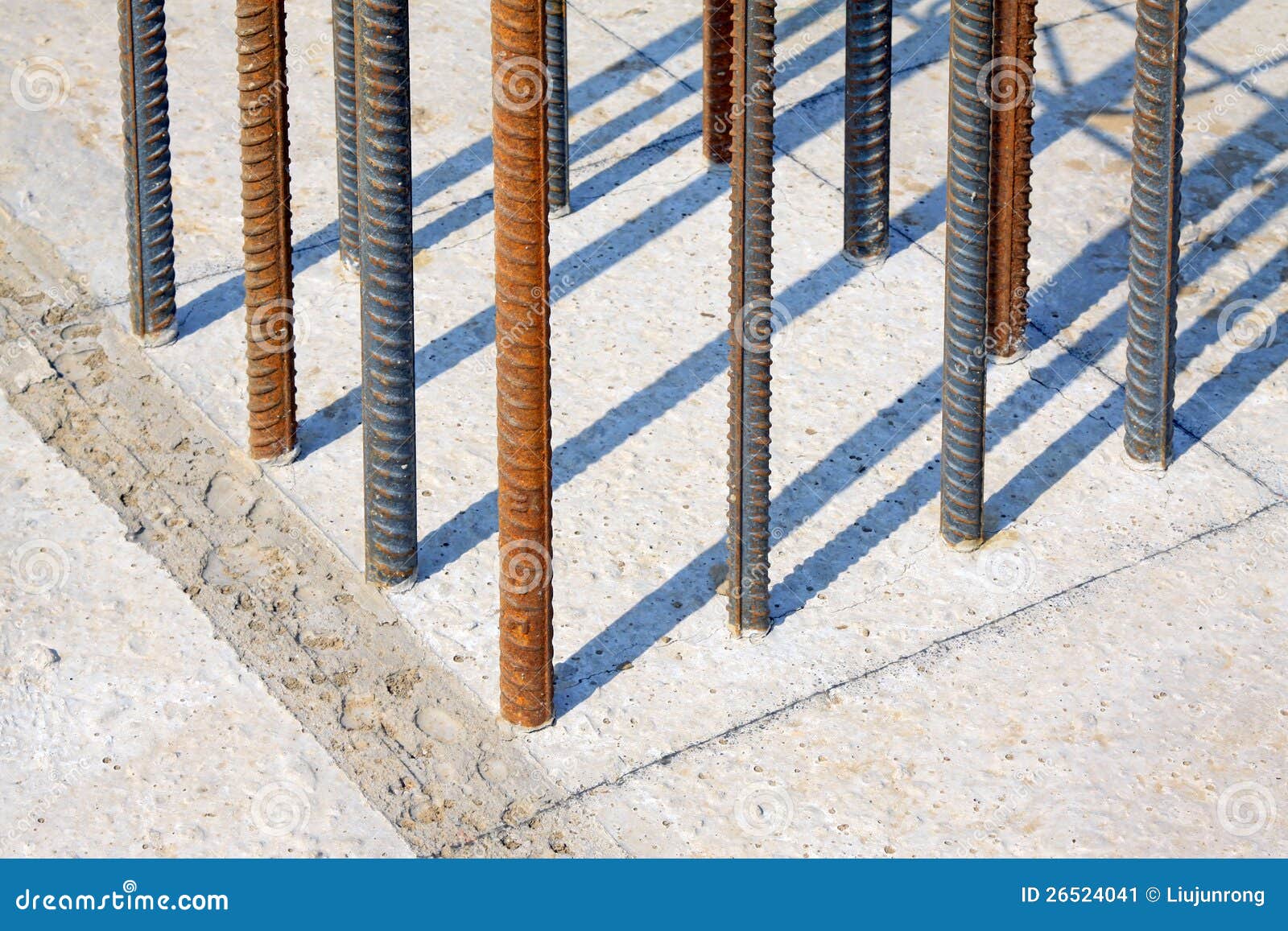Twisted Steel Construction Materials Stock Image - Image of material ...