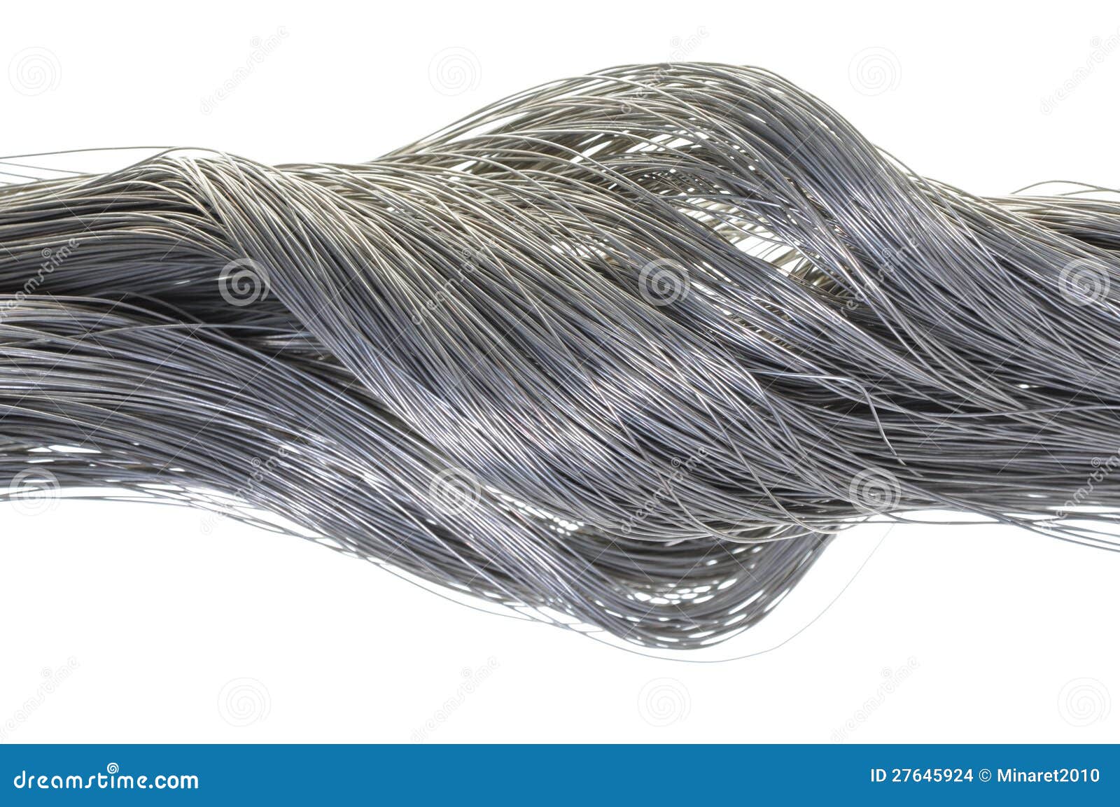 Twisted steel wire stock photo. Image of macro, line - 27645924