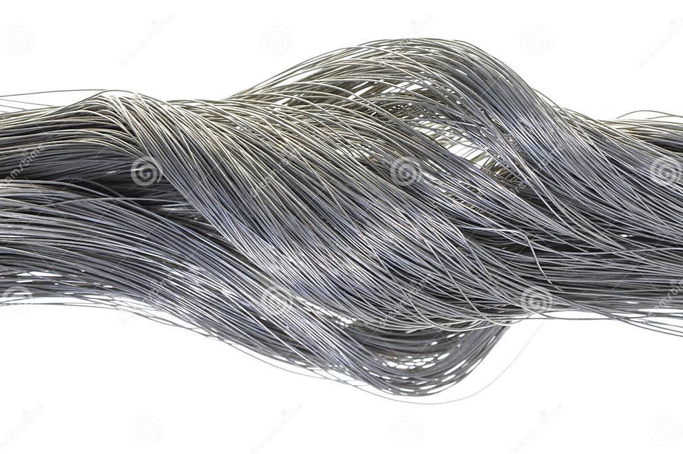 Twisted steel wire stock photo. Image of macro, line - 27645924