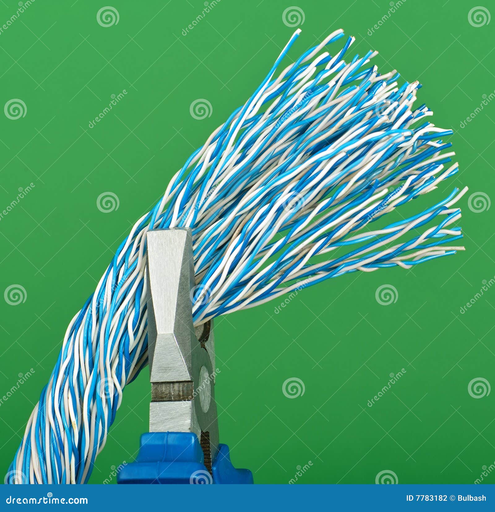 Twisted telephone wires stock photo. Image of mass, copy - 7783182