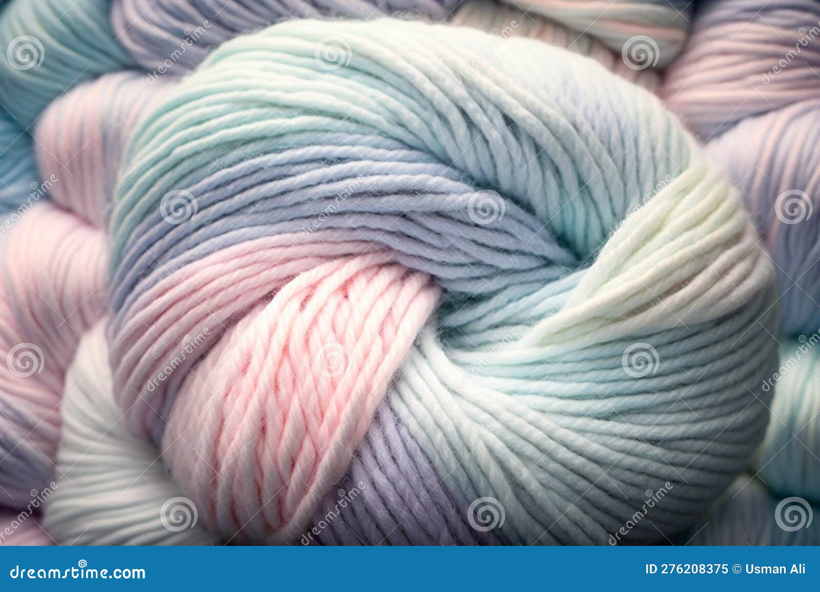 Twisted Threads Abstract Background Made of Delicate Pastel Knitting ...