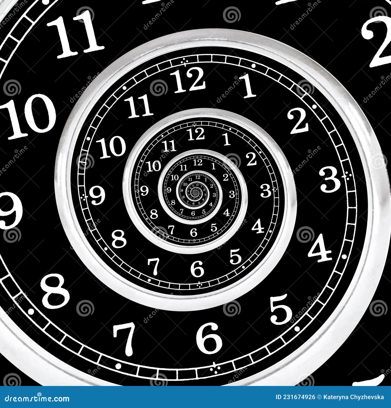 Twisted Watch Face Abstract Background Stock Illustration ...