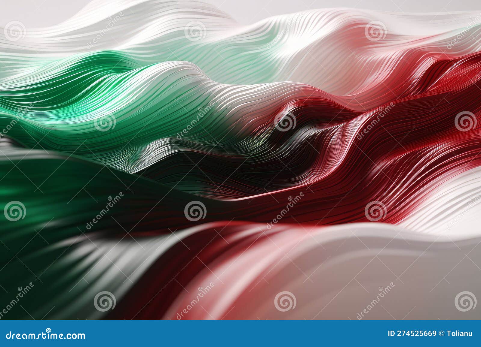 Set Of Flags With Waves And Gradients Cartoon Vector | CartoonDealer ...