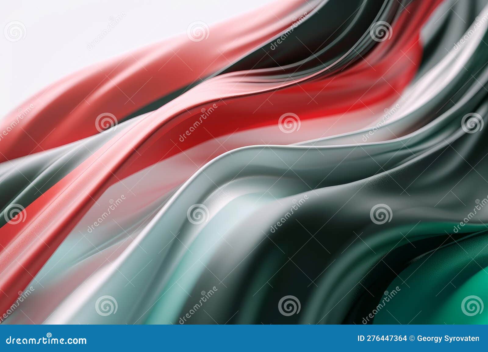 Twisted Waves of UAE Flag: Modern Minimalist 3D Render Desig Stock ...