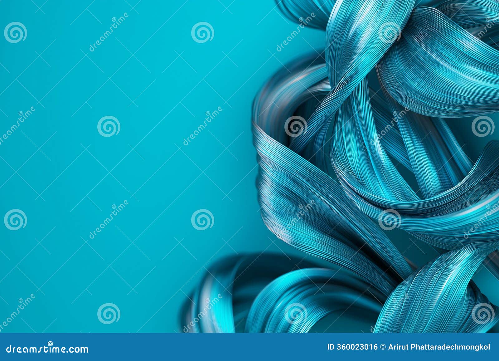 Twisted Wavy Golden, Cooper And Steel Wires Isolated On White ...