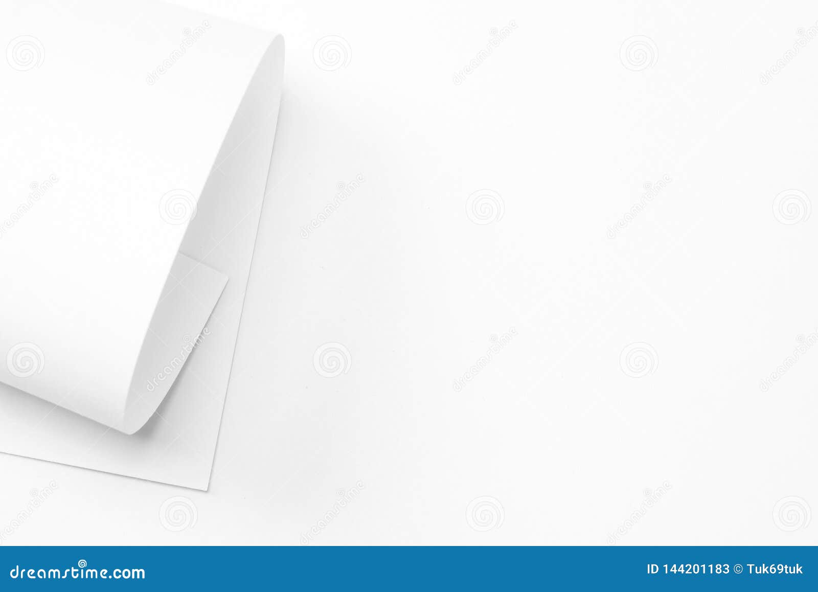 Twisted White Paper Sheets Background Texture for Design Stock Image ...