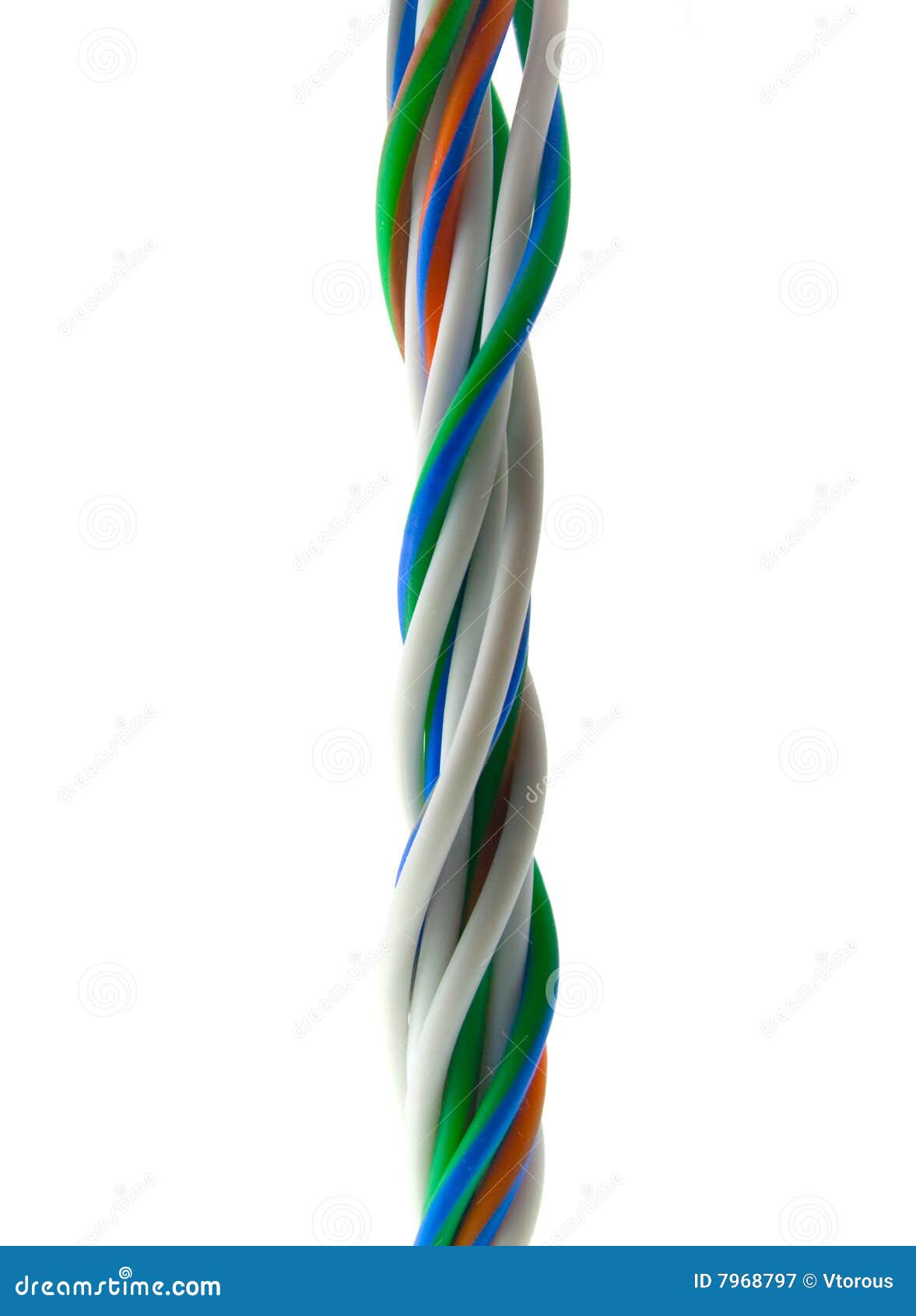 Twisted wire stock image. Image of electrical, data, curve - 7968797
