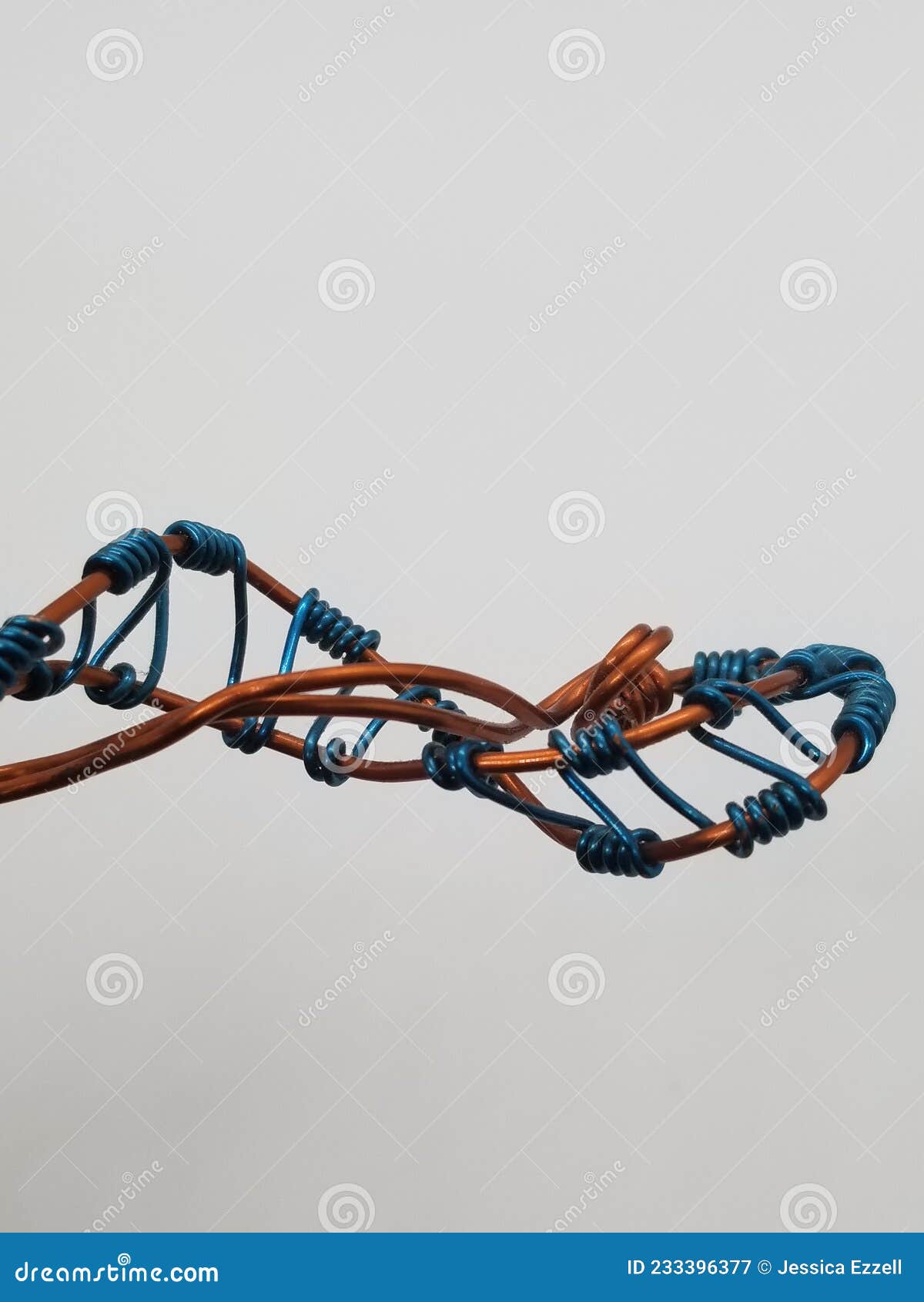 Twisted wire abstract art stock image. Image of person - 233396377