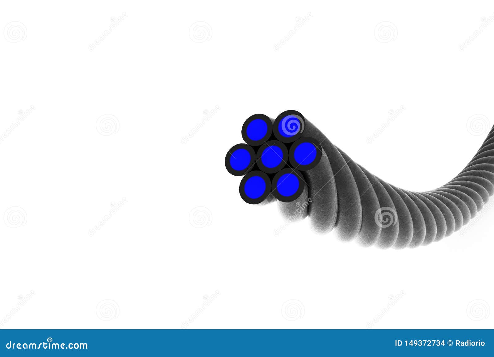 Twisted wire stock illustration. Illustration of white - 149372734