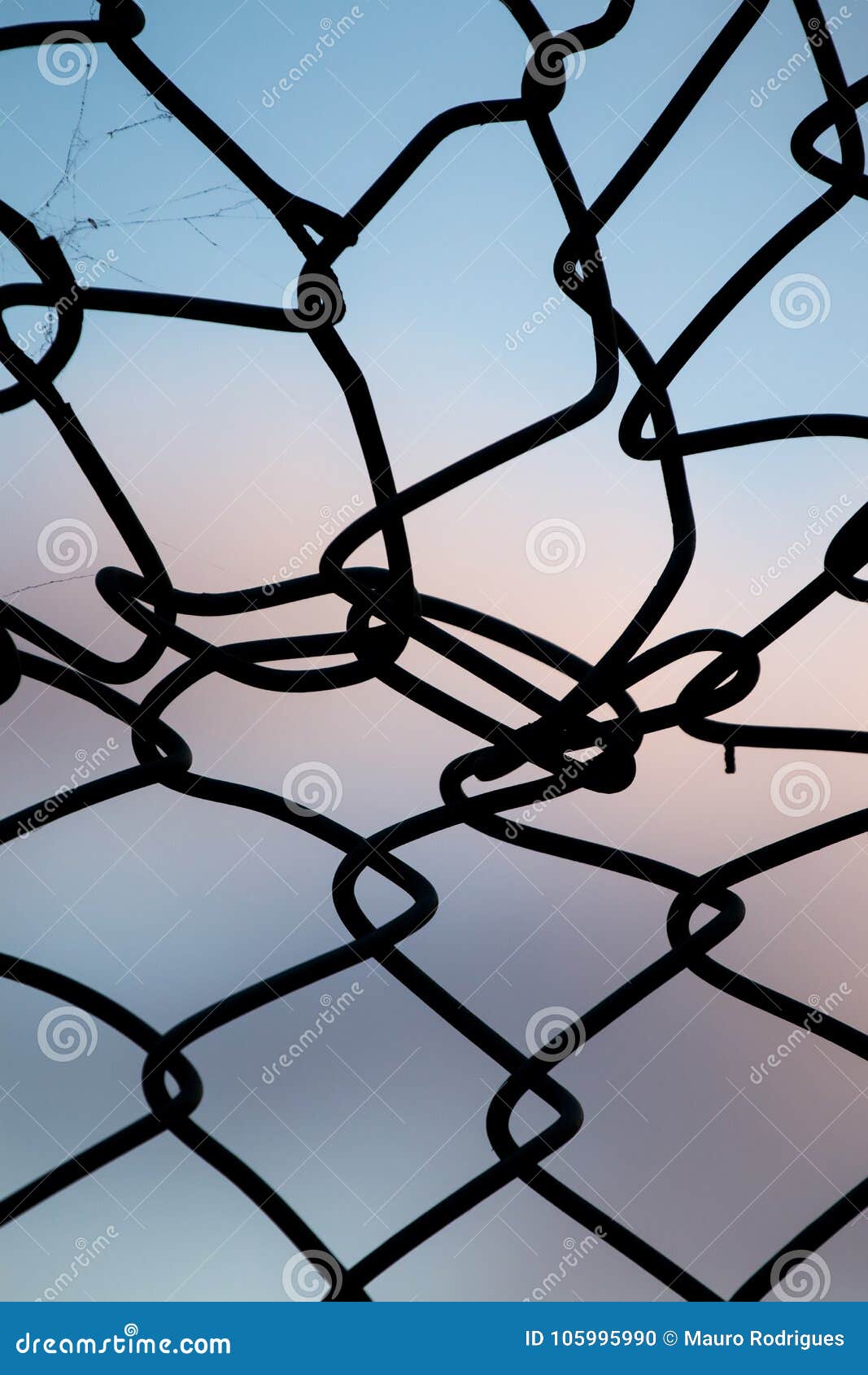 Twisted Wire Fence Stock Photography | CartoonDealer.com #105995990