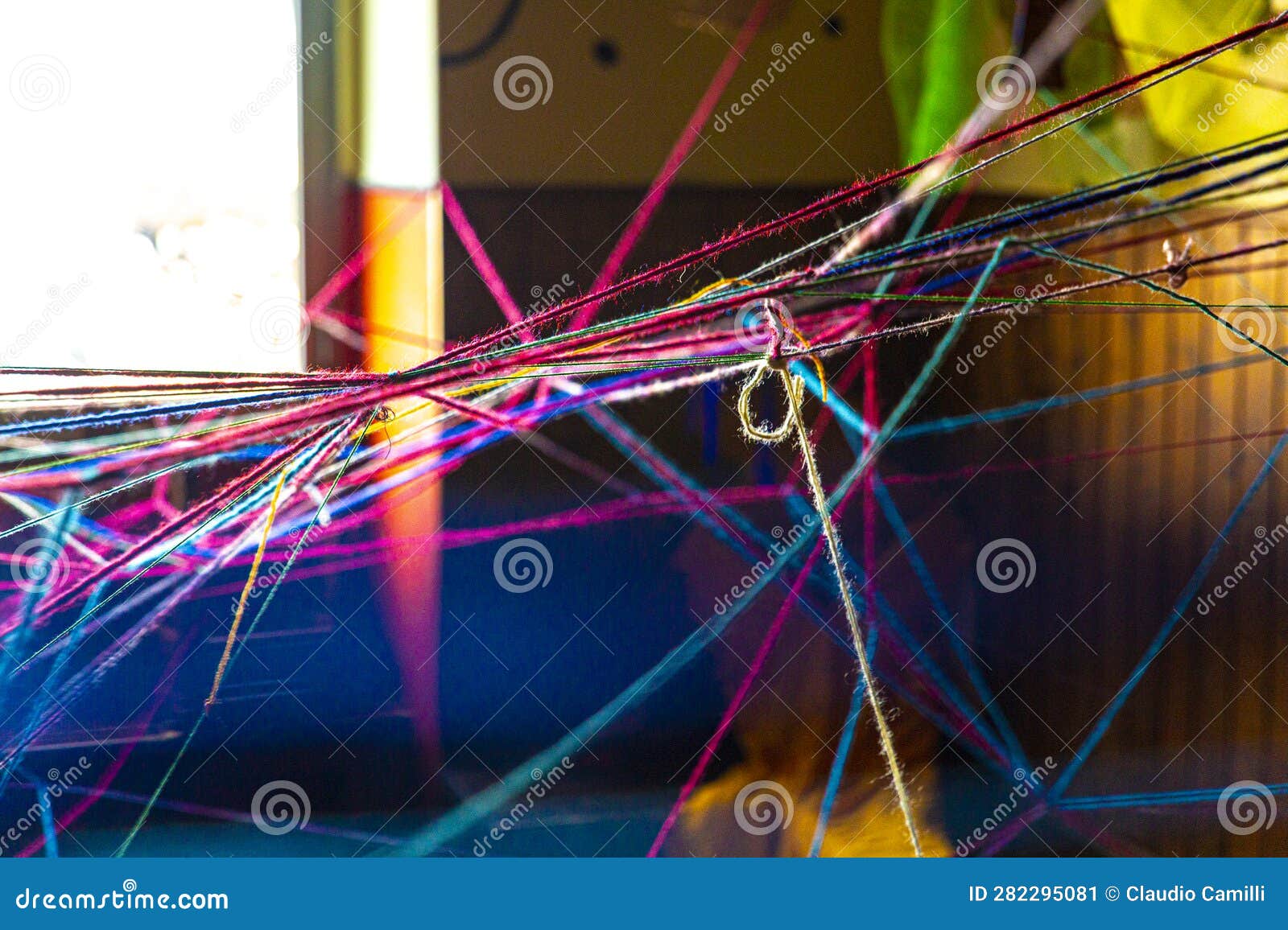Twisted Wool Threads in Various Colors Stock Image - Image of textile ...