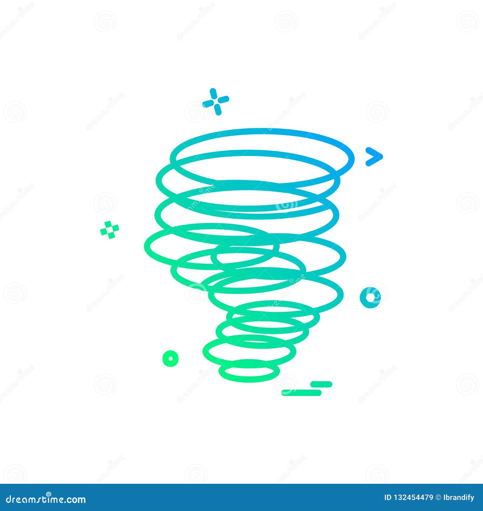 Twister icon design vector stock vector. Illustration of power - 132454479