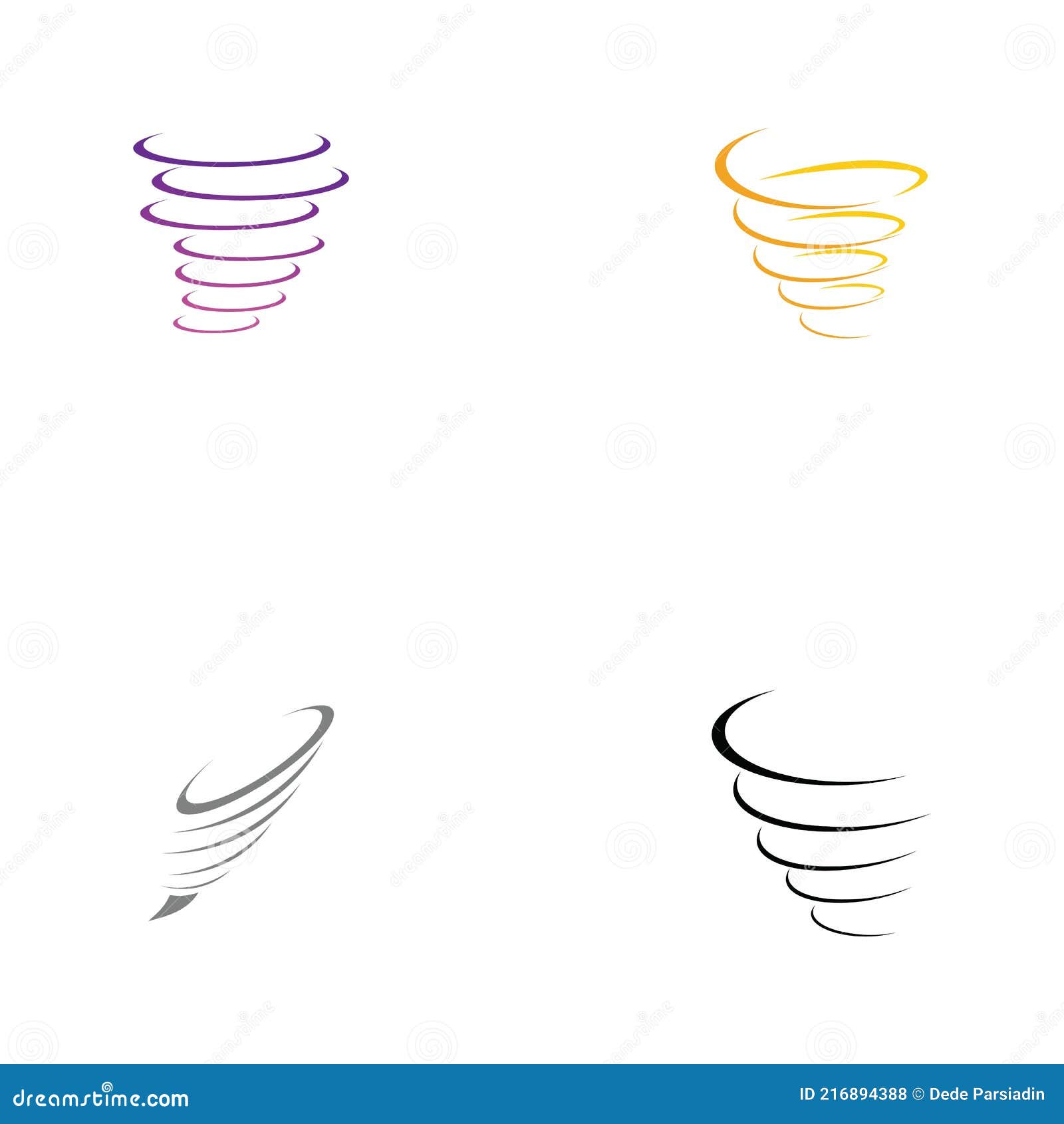 Twister stock vector. Illustration of funnel, twister - 216894388