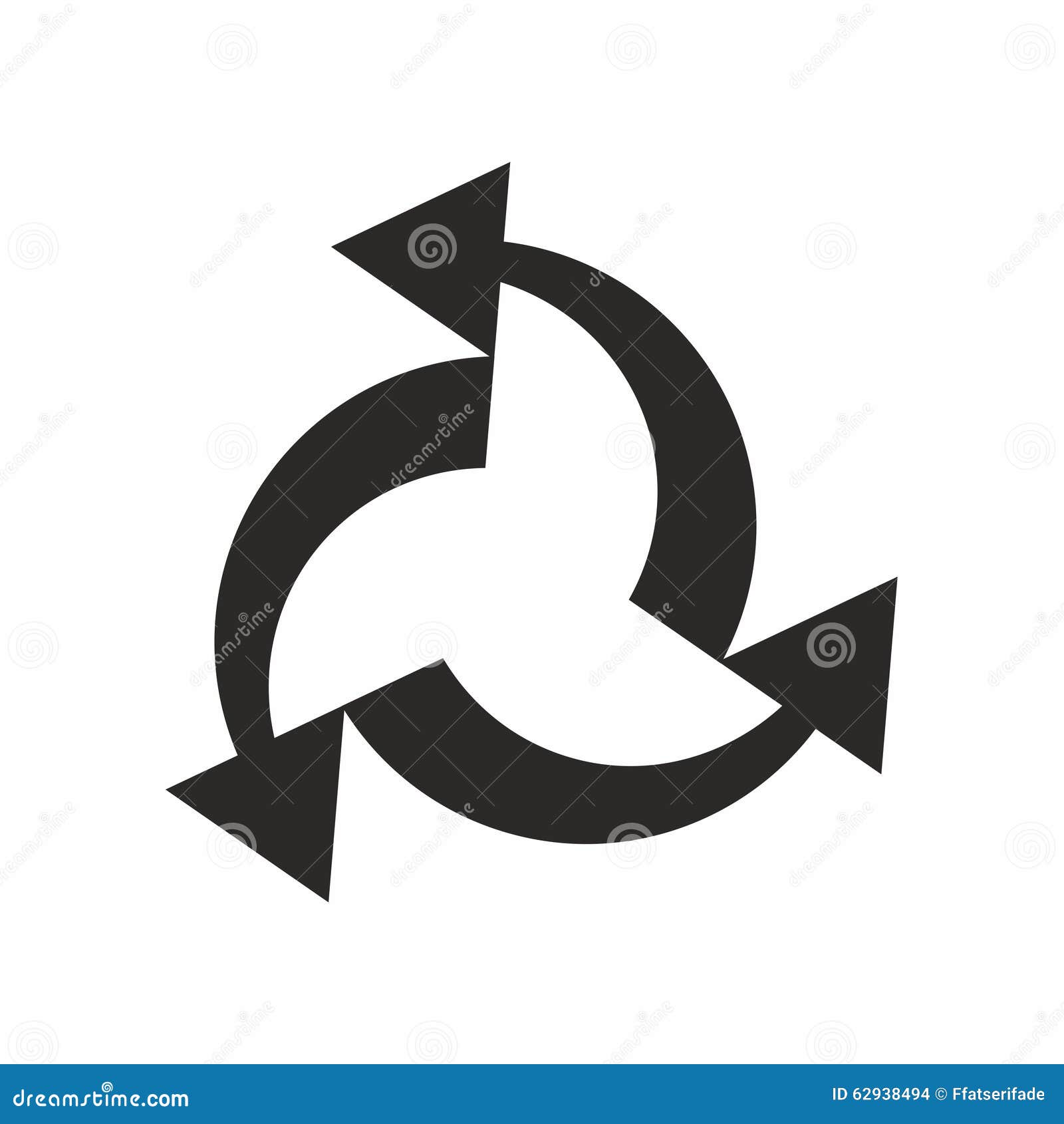 Twisting arrows template stock illustration. Illustration of design ...